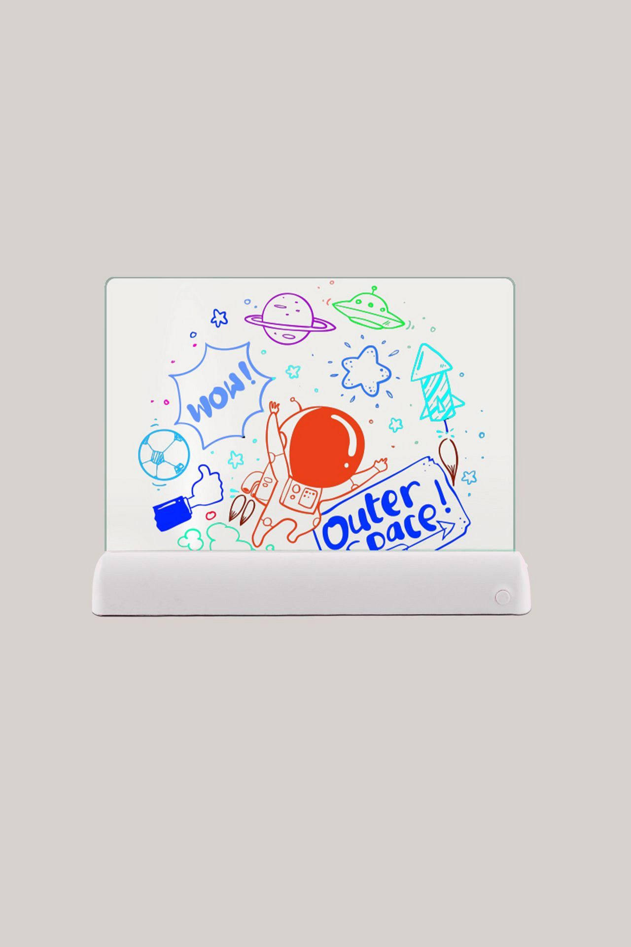 Magic 3D board with light effects (white) – AMAREEN